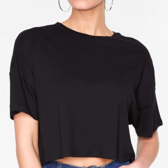Active Basic | Tops | Black Crop Top For Sale | Poshmark